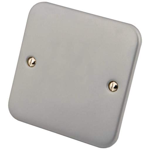 M2 Metal 1 Gang Blank Plate Metal Clad (4021-030) | CEF