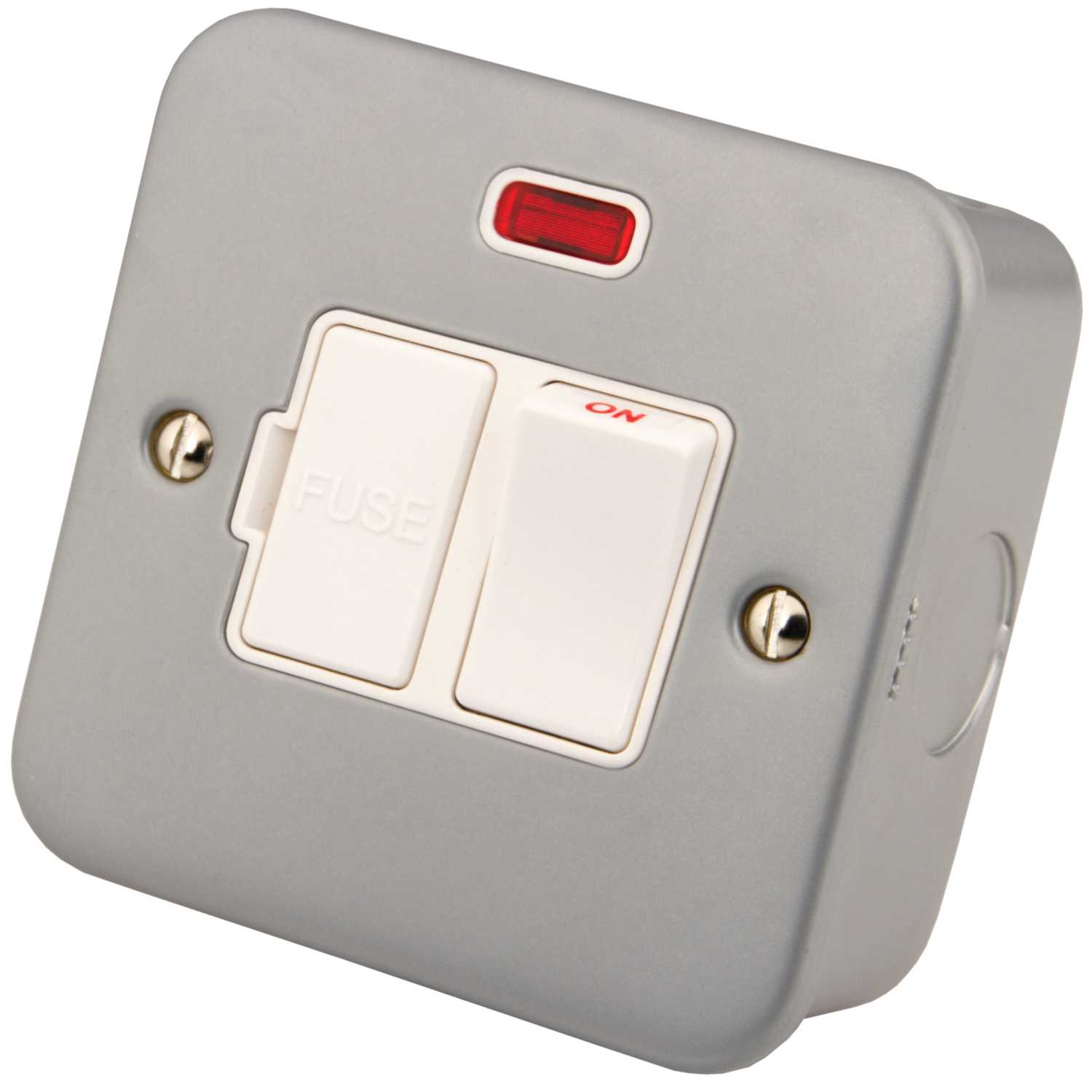 M2 Metal 13A Switched Fused Spur with Neon Metal Clad (4021-045) | CEF