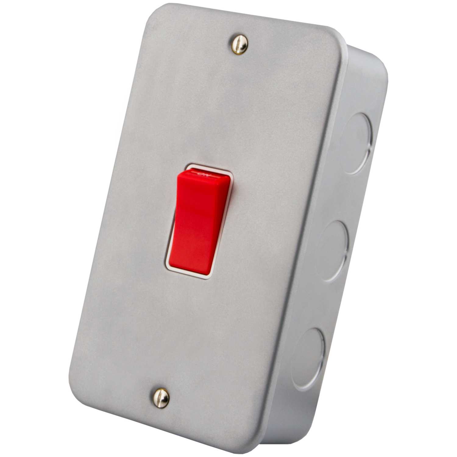 M2 Metal 45A DP 2 Gang Vertical Switch Metal Clad (4021-202) | CEF