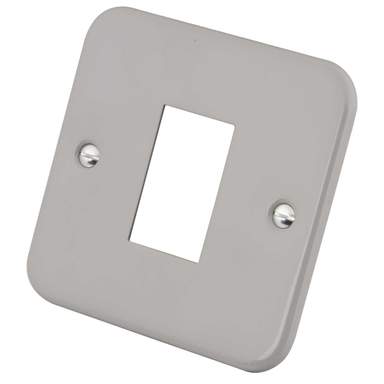 M2 Metal 1 Gang 1 LJ6C Module Front Plate Metal Clad (4021-323) | CEF