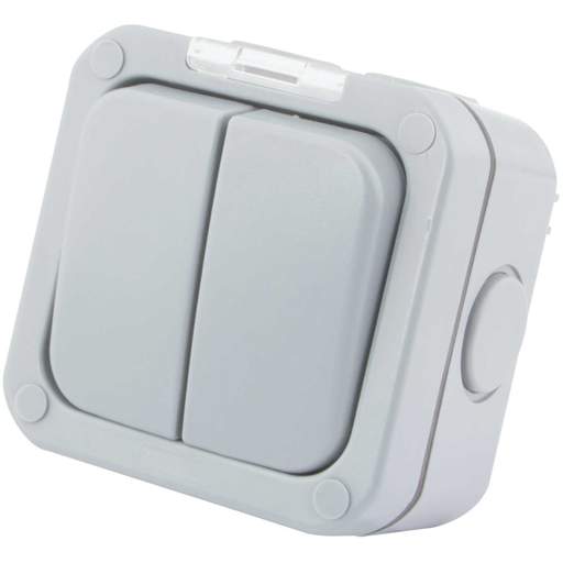 M2 Weatherproof 20A 2 Gang 2 Way Switch IP66 (5090-003) | CEF