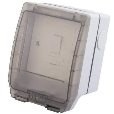 M2 Weatherproof 13A Switched Fused Spur with Clear Lid IP66 (5090-044 ...
