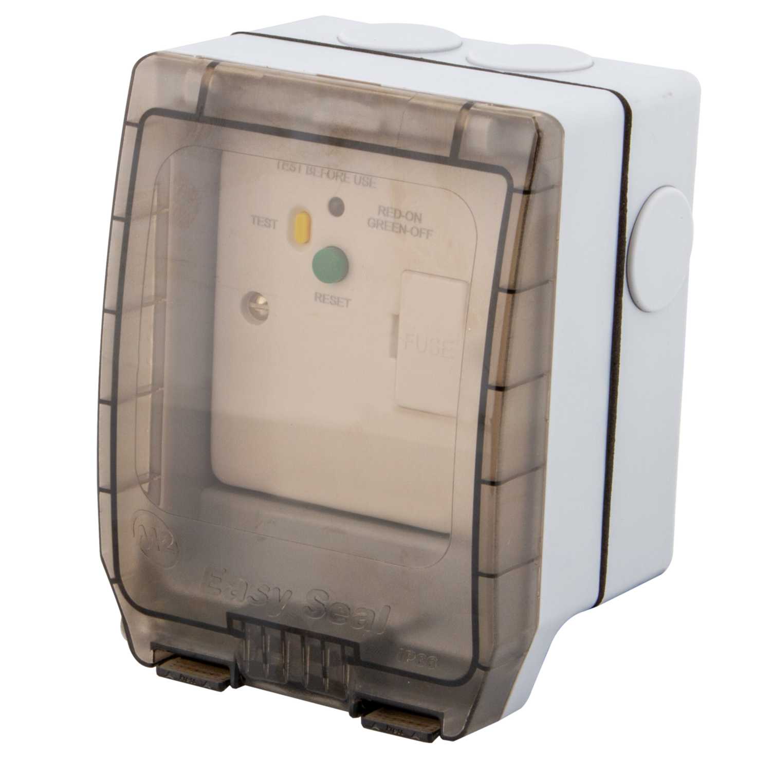M2 Weatherproof 13A RCD Fused Spur with Clear Lid IP66 (5090-049) | CEF