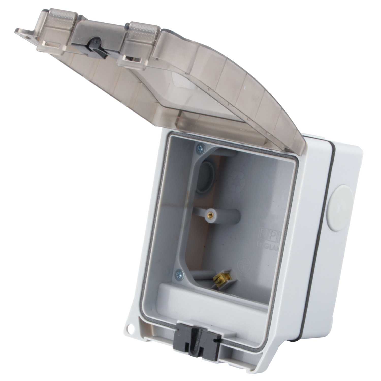 M2 Weatherproof 1 Gang Enclosure with Clear Lid IP66 (5090-160) | CEF