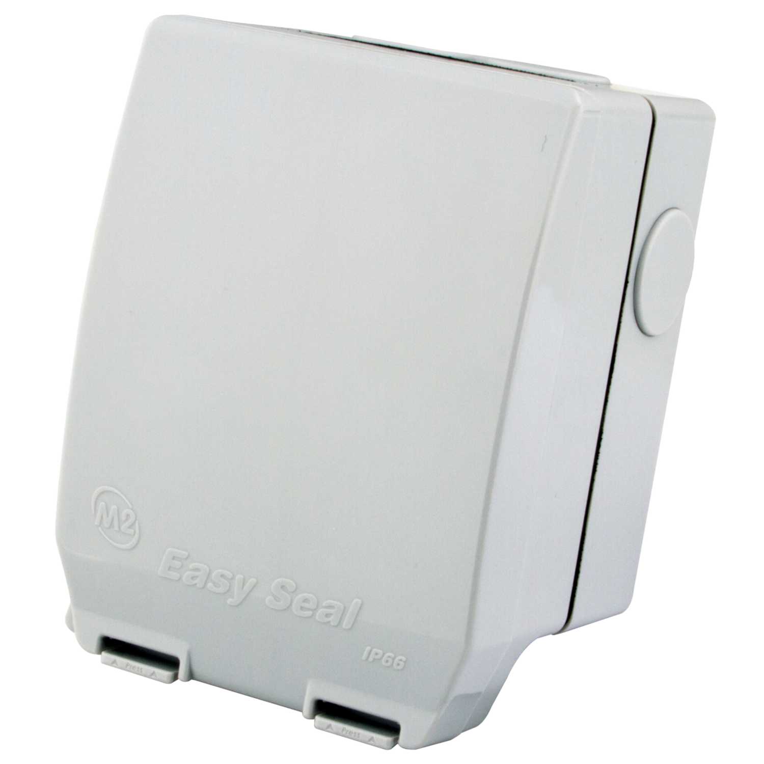 M2 Weatherproof 13A Unswitched Fused Spur with Solid Grey Lid IP66 ...