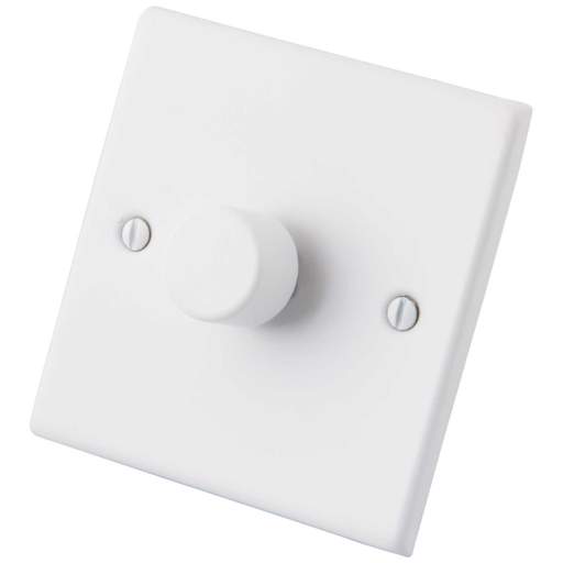 M2 Decorative 400W 1 Gang Leading Edge LED Dimmer Painted Matt White ...