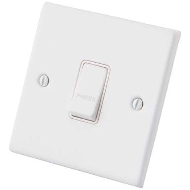 M2 Decorative 10A 1 Gang 2 Way Retractive Switch White Insert Painted ...