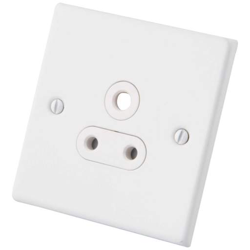 M2 Decorative 5A 1 Gang Unswitched Single Socket White Insert Painted ...