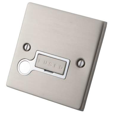 M2 Decorative 13A Unswitched Fused Spur with Flex Outlet White Insert ...