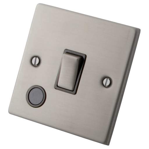 M2 Decorative 20A DP Switch with Flex Outlet Grey Insert Brushed ...