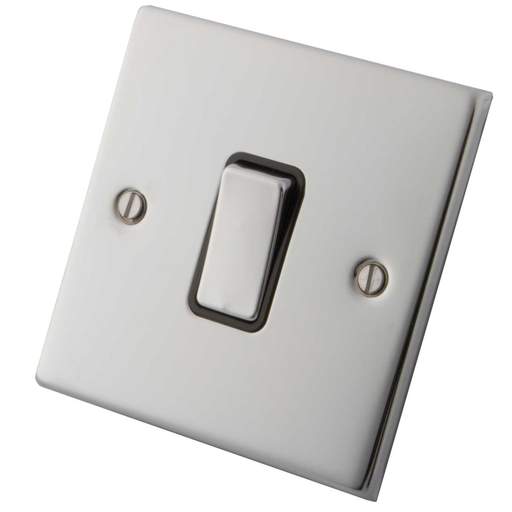 M2 Decorative 10A 1 Gang Intermediate Switch Metal / Black Insert ...