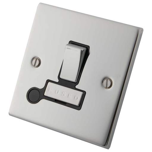 M2 Decorative 13A Switched Fused Spur With Flex Outlet Black Insert ...