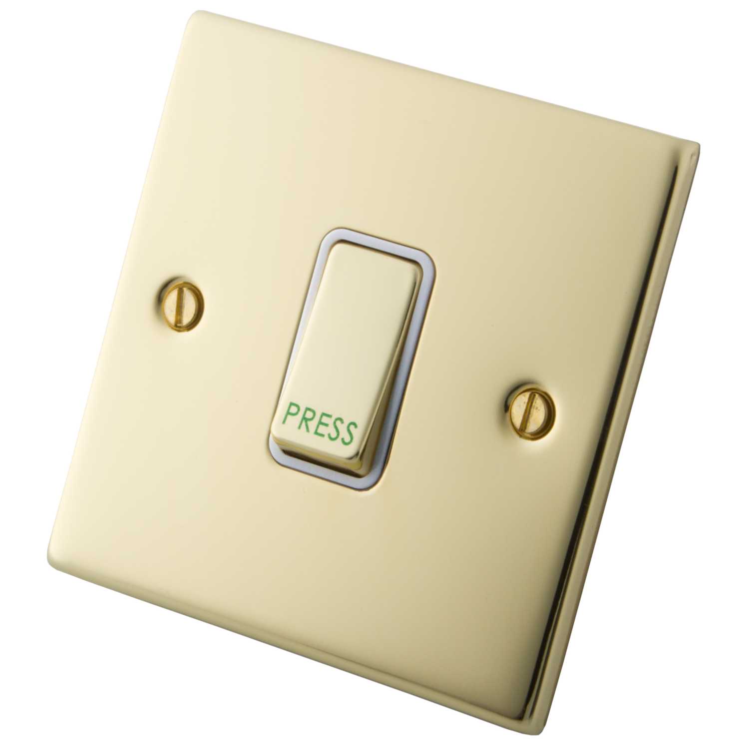 M2 Decorative 10A 1 Gang 2 Way Retractive Switch White Insert Polished ...