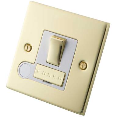 M2 Decorative 13A Switched Fused Spur With Flex Outlet White Insert ...