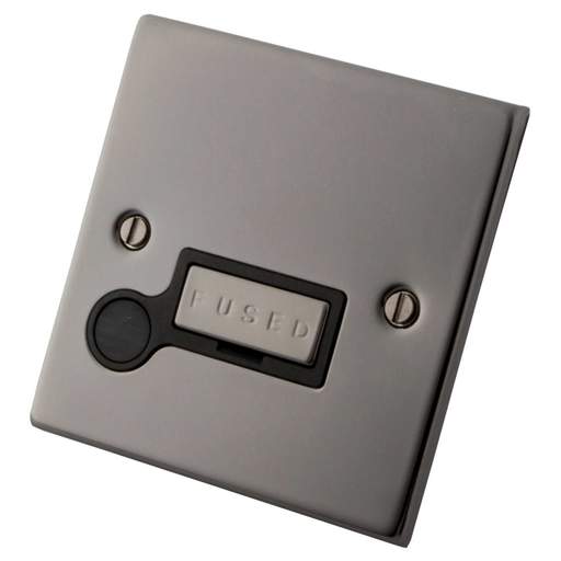 M2 Decorative 13A Unswitched Fused Spur With Flex Outlet Black Insert ...