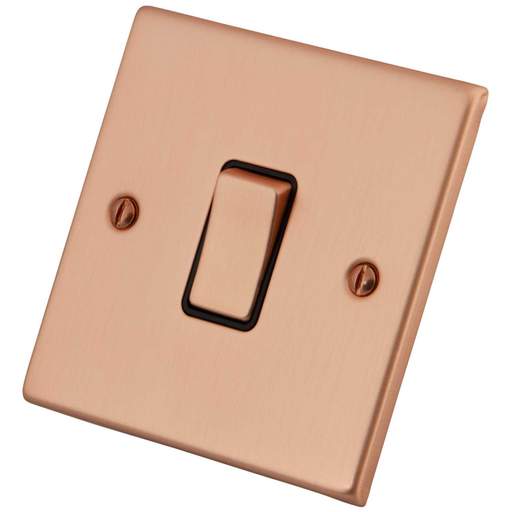 M2 Decorative 10A 1 Gang Intermediate Switch Black Insert Copper (6102 ...