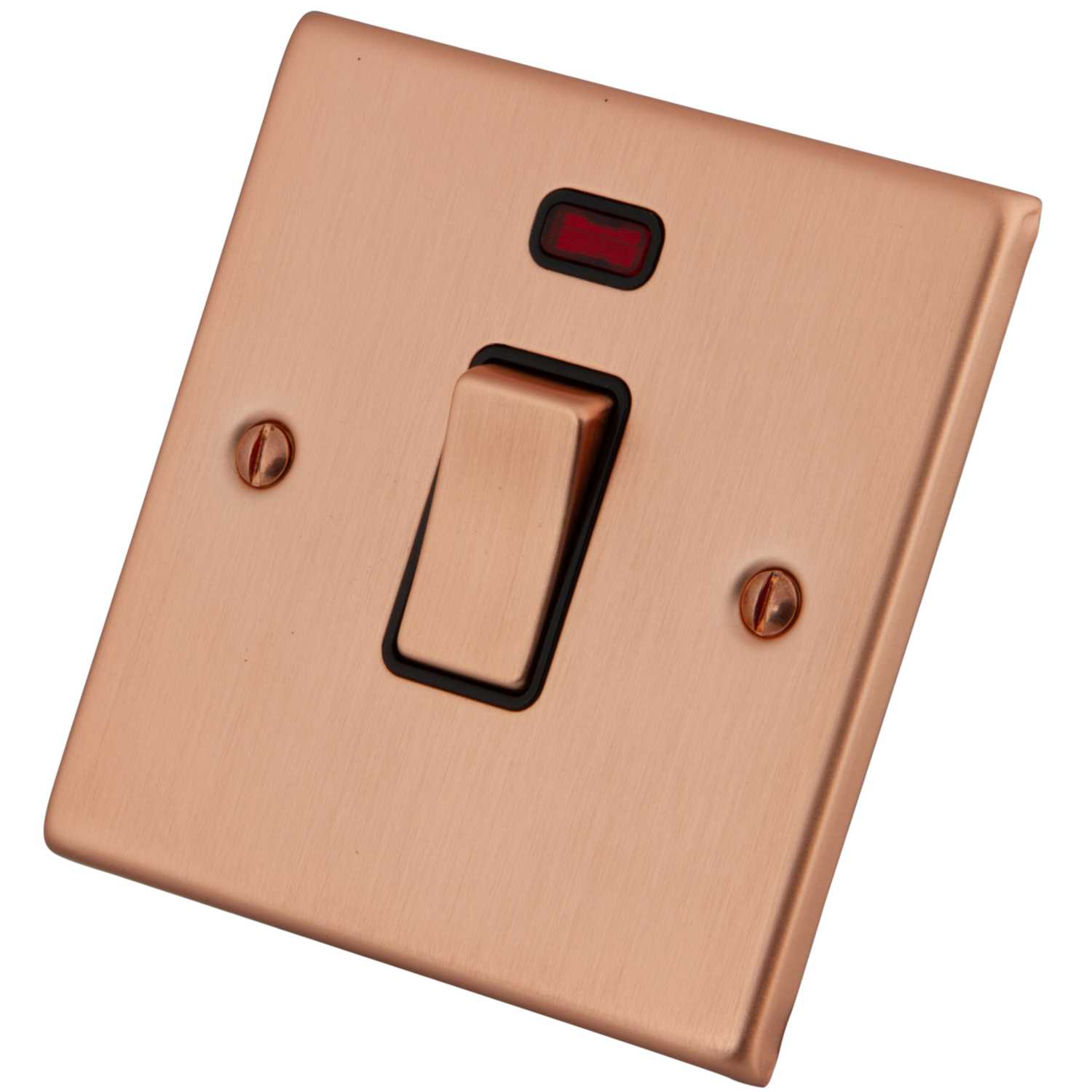 M2 Decorative 20A DP Switch with Neon Black Insert Copper (6102-051) | CEF