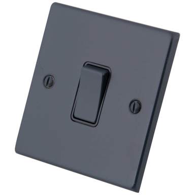 M2 Decorative 10A 1 Gang 2 Way Light Switch Black Insert Granite Blue ...