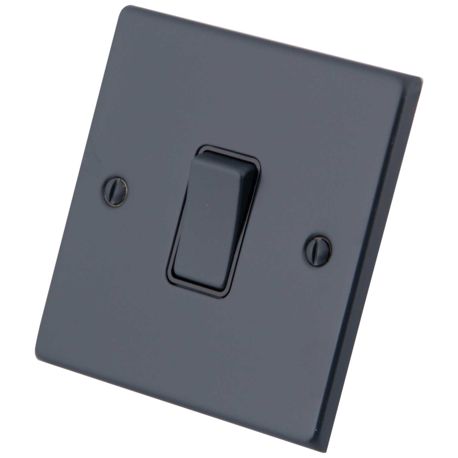M2 Decorative 10A 1 Gang 2 Way Light Switch Black Insert Granite Blue ...
