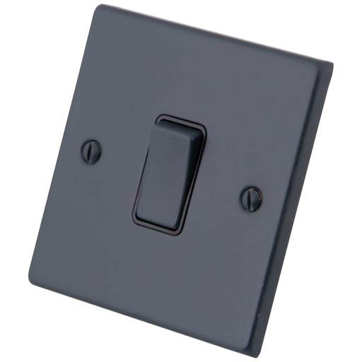 M2 Decorative 10A 1 Gang Intermediate Switch Black Insert Granite Blue ...