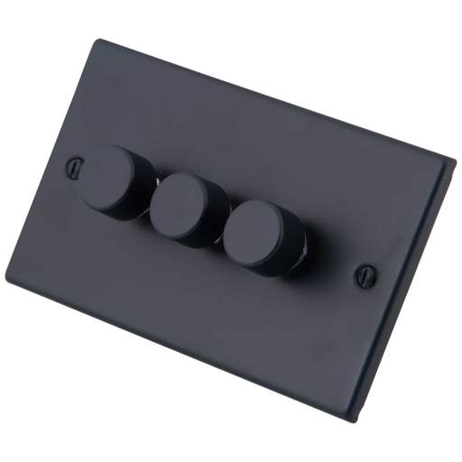 M2 Decorative 400W 3 Gang Leading Edge LED Dimmer Granite Blue (6103 ...