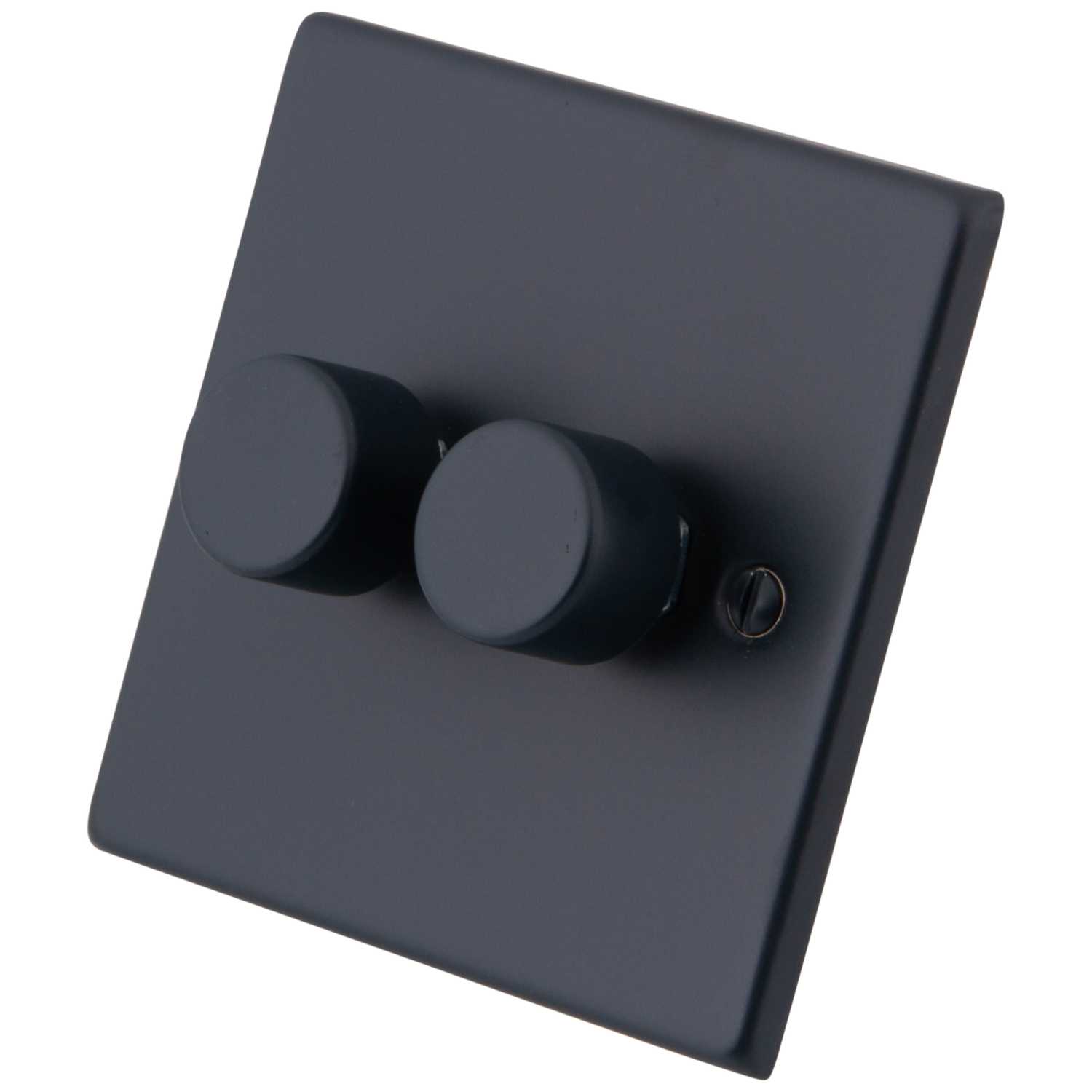 M2 Decorative 400W 2 Gang Intelligent Dimmer Granite Blue (6103-026) | CEF