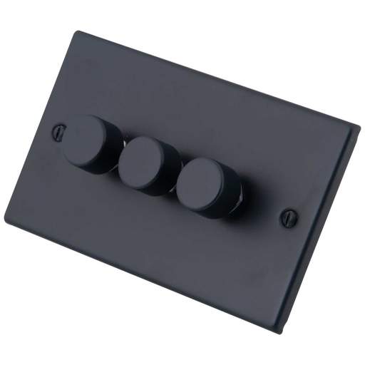 M2 Decorative 400W 3 Gang Intelligent Dimmer Granite Blue (6103-027) | CEF