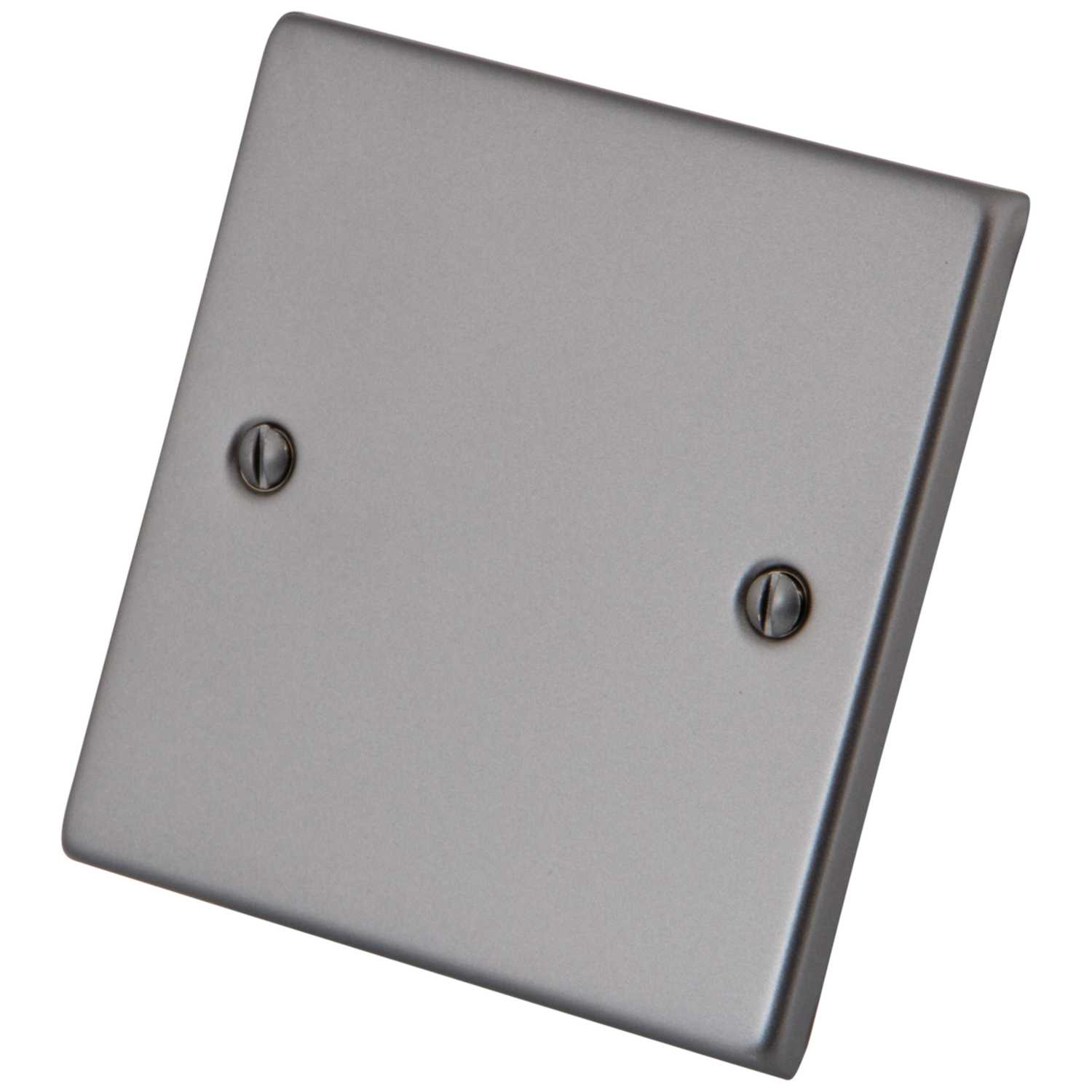 M2 Decorative 1 Gang Blank Plate Gunmetal (6104-030) | CEF