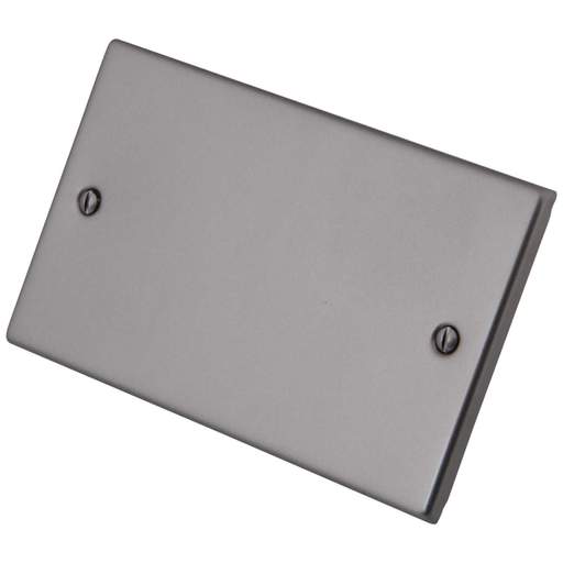 M2 Decorative 2 Gang Blank Plate Gunmetal (6104-031) | CEF