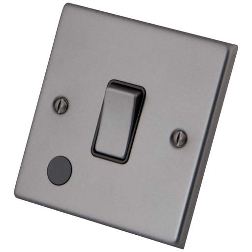 M2 Decorative 20A DP Switch with Flex Outlet Black Insert Gunmetal ...