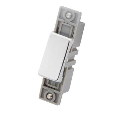 M2 Decorative 10A Double Pole Switch Module Polished Stainless Steel ...