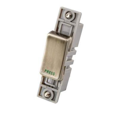 M2 Decorative 10A 1 Way Retractive Switch Module Antique Brass (6160 ...