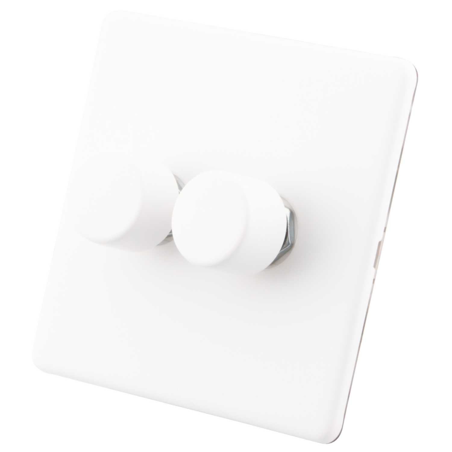 M2 Decorative Screwless 400W 2 Gang Trailing Edge LED Dimmer Painted ...