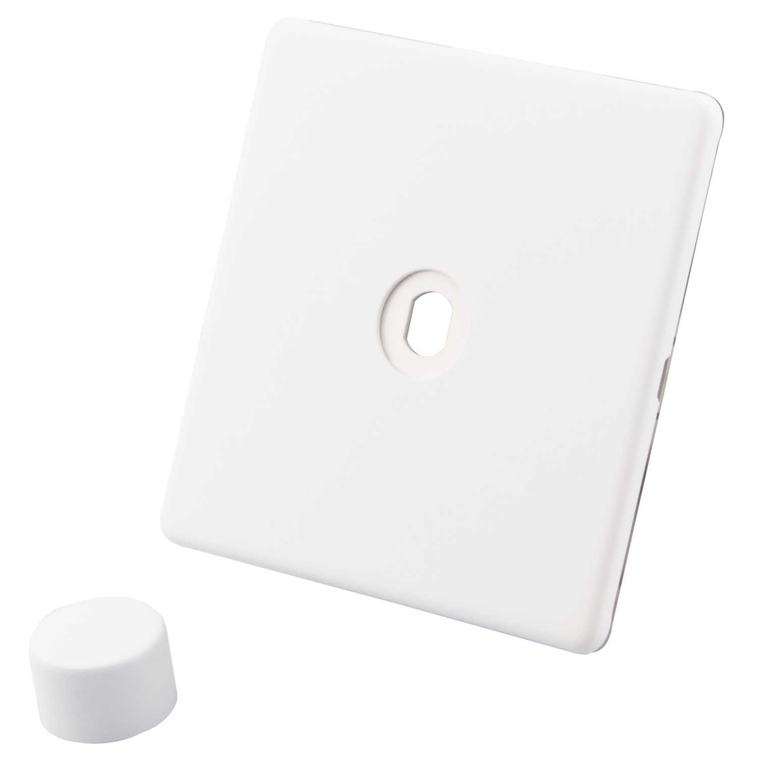 M2 Decorative Screwless 1 Gang Unfurnished Dimmer Plate Painted Matt ...