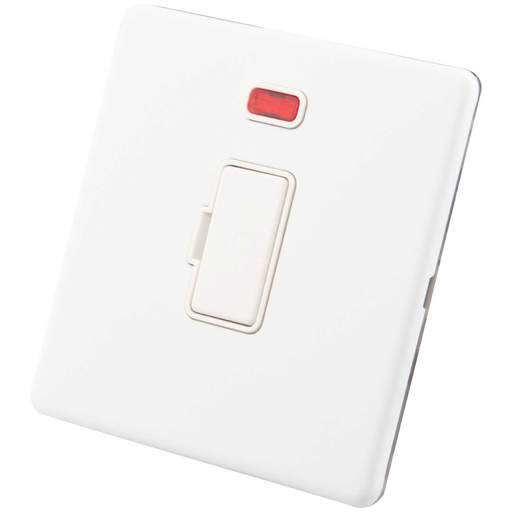 M2 Decorative Screwless 13A Unswitched Fused Spur with Neon White ...