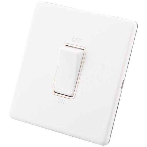 M2 Decorative Screwless 45A DP 1 Gang Switch White Insert Painted Matt ...