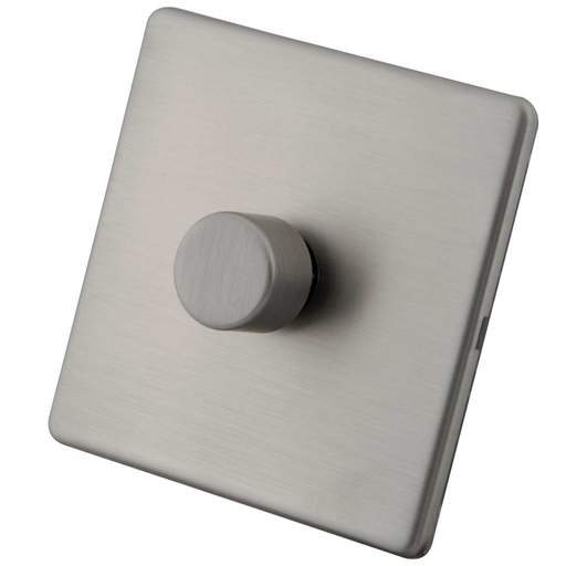 M2 Decorative Screwless 400W 1 Gang 2 Way Intelligent Dimmer Brushed ...