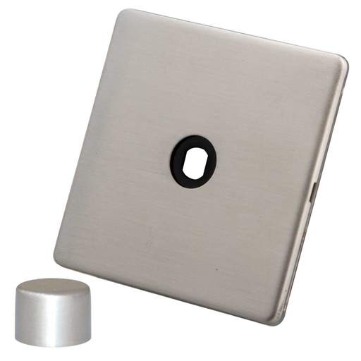 M2 Decorative Screwless 1 Gang Unfurnished Dimmer Plate Brushed ...