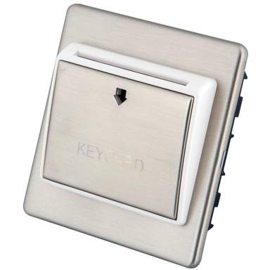 M2 Decorative Screwless 32A Key Card Switch White Insert Brushed ...