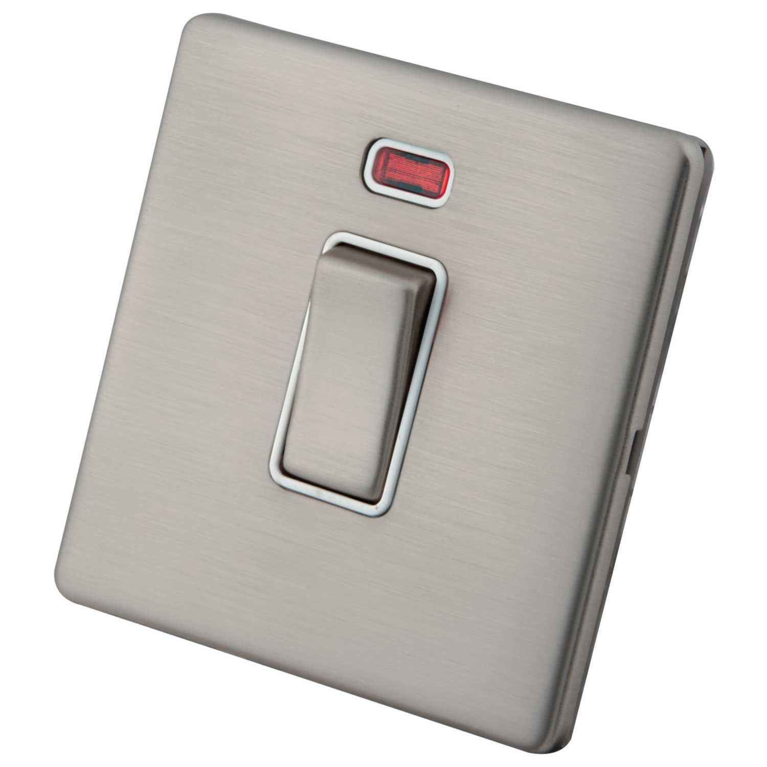 M2 Decorative Screwless 45A DP 1 Gang Switch with Neon White Insert ...