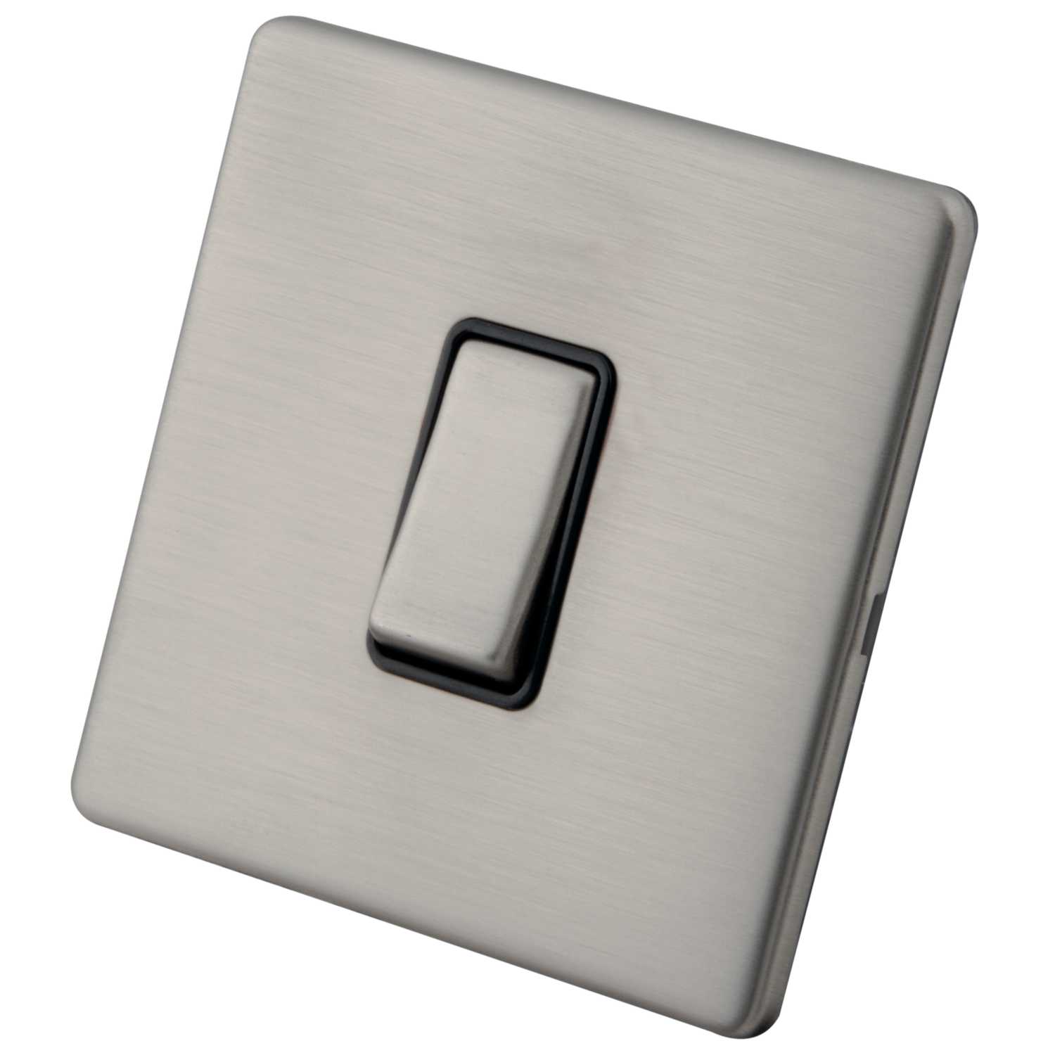 M2 Decorative Screwless 45A DP 1 Gang Switch Black Insert Brushed ...