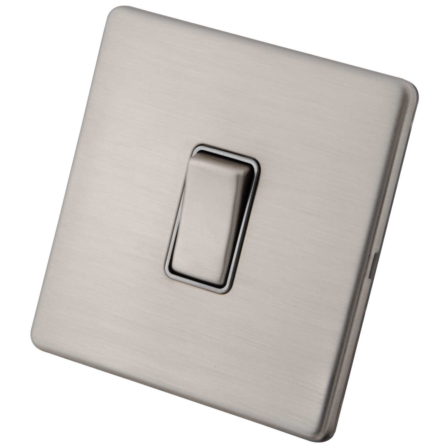 M2 Decorative Screwless 10A 1 Gang 2 Way Light Switch Grey Insert ...