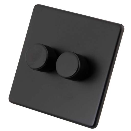 M2 Decorative Screwless 400W 2 Gang Intelligent Dimmer Painted Matt ...