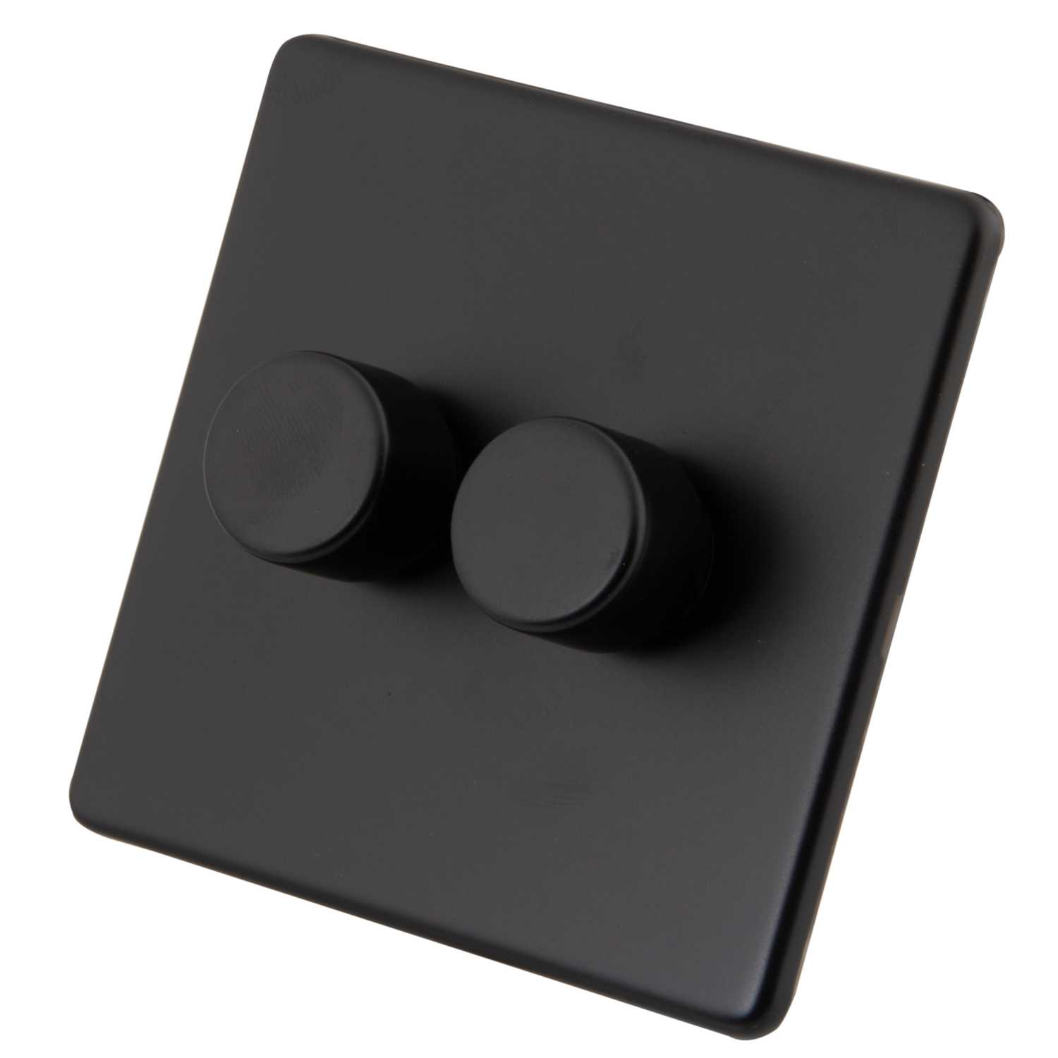 M2 Decorative Screwless 400W 2 Gang Intelligent Dimmer Painted Matt ...