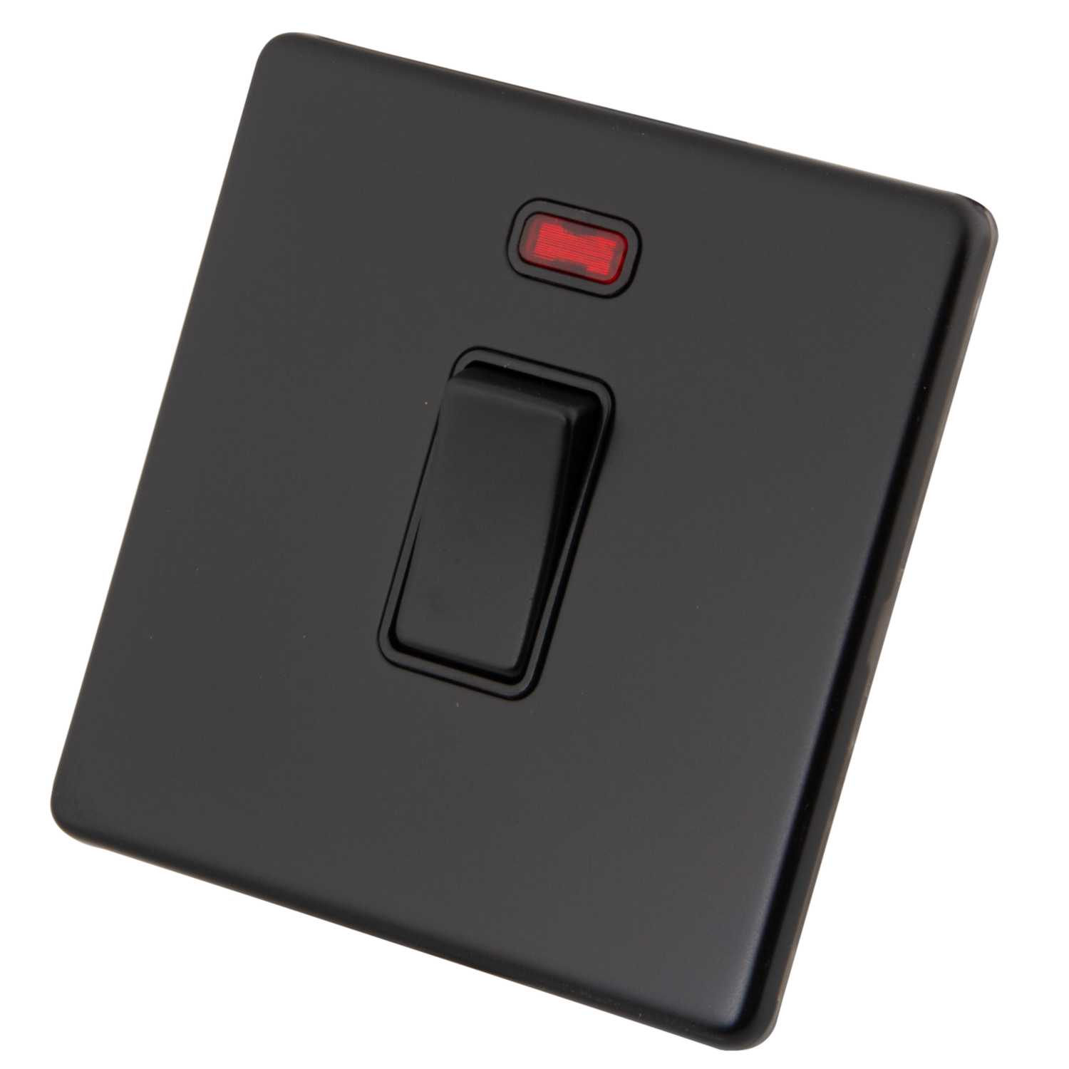 M2 Decorative Screwless 20A DP Switch with Neon Black Insert Painted ...
