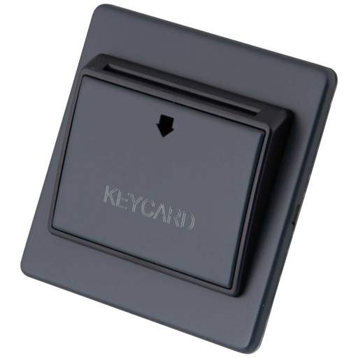 M2 Decorative Screwless 32A Key Card Switch Black Insert Granite Blue ...