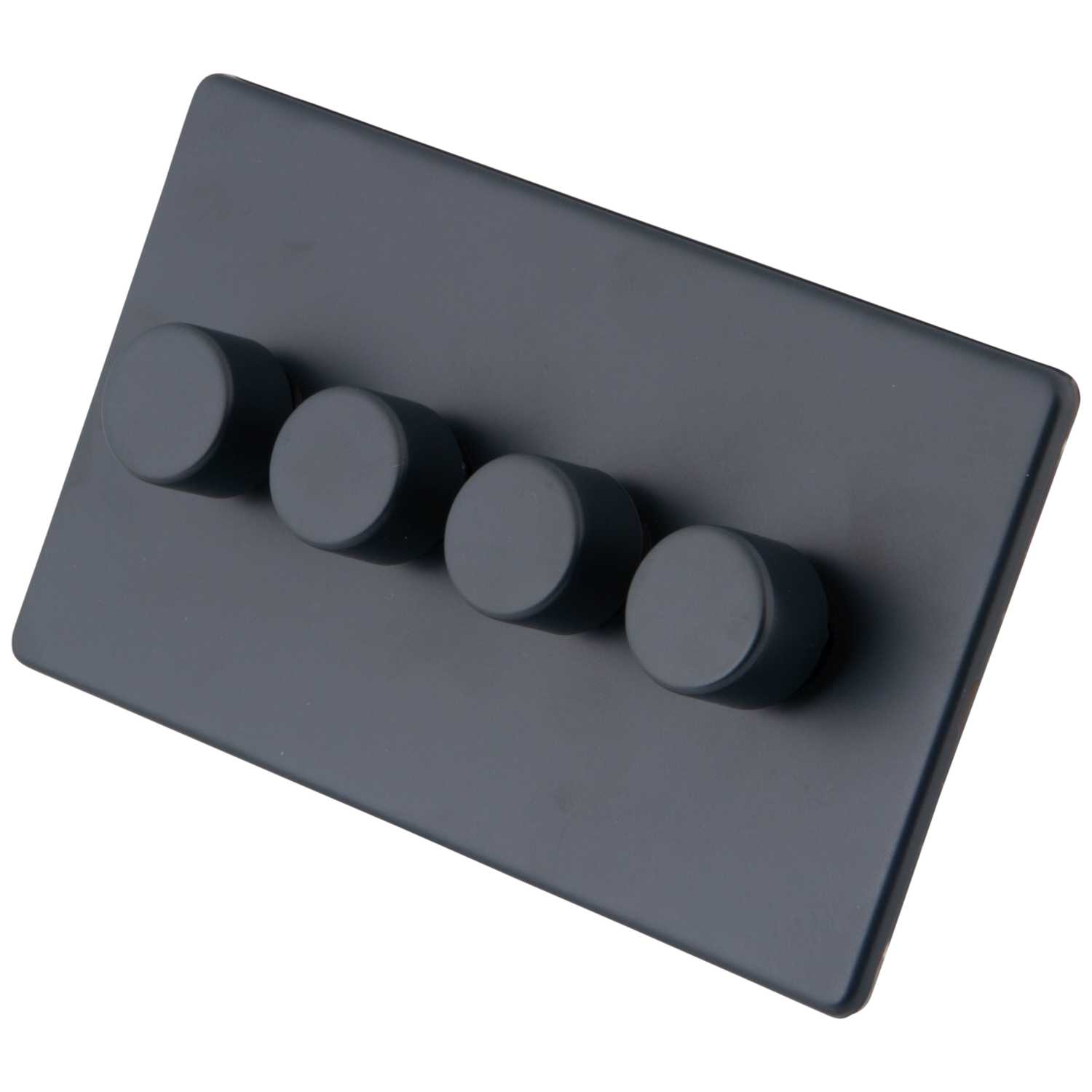 M2 Decorative Screwless 400W 4 Gang Intelligent Dimmer Granite Blue ...