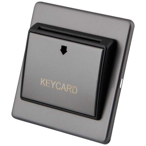 M2 Decorative Screwless 32A Key Card Switch Black Insert Gunmetal (6604 ...