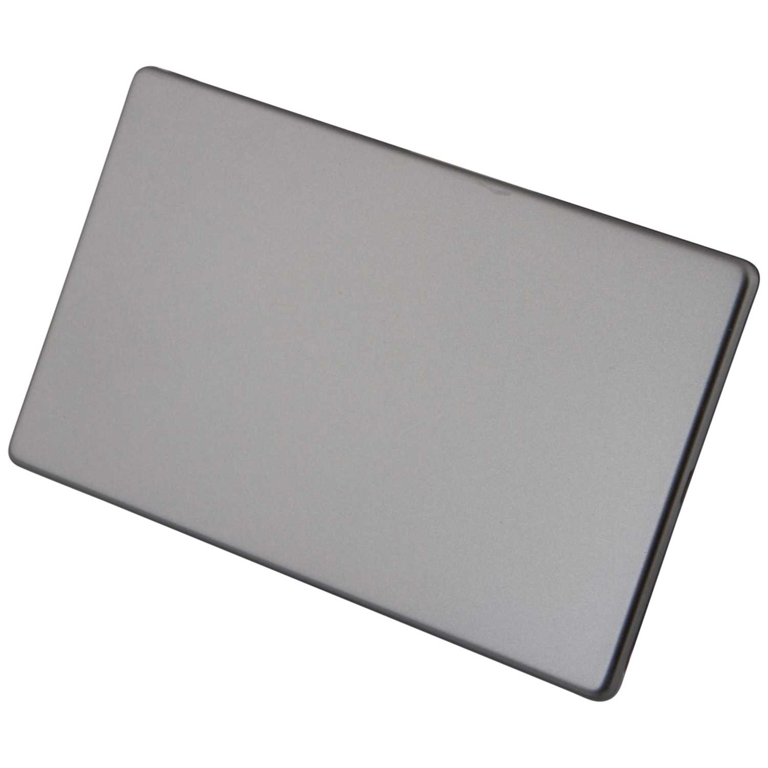 M2 Decorative Screwless 2 Gang Blank Plate Gunmetal (6604-031) | CEF