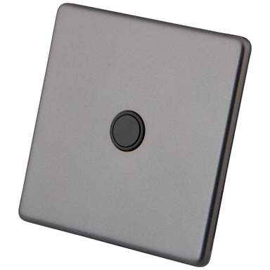 M2 Decorative Screwless 20A Flex Outlet Black Insert Gunmetal (6604-055 ...